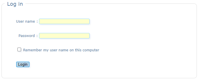 Logging In